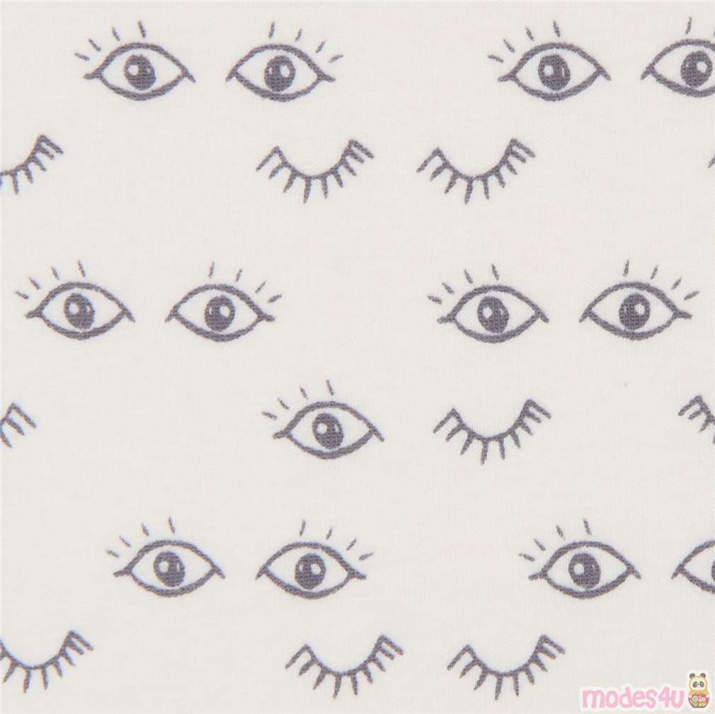 cream knit fabric with eye Fabric by Japanese Indie - modes4u