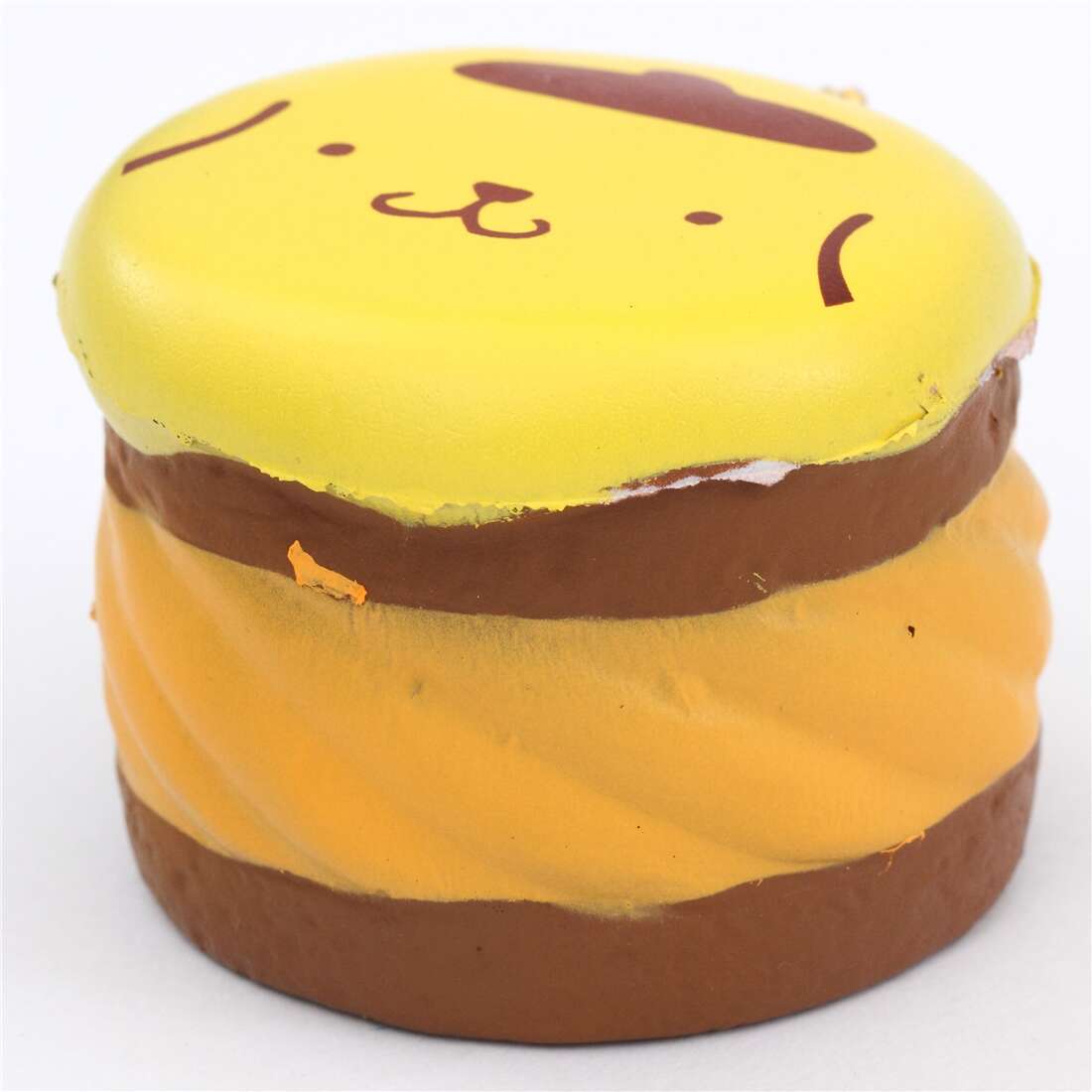 cute Pompompurin round cake Puchi cake sweet treat squishy for bag ...