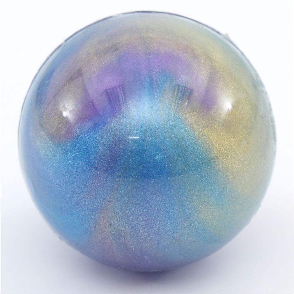 cute blue-purple metallic galaxy slime with case kawaii mud clay jelly ...