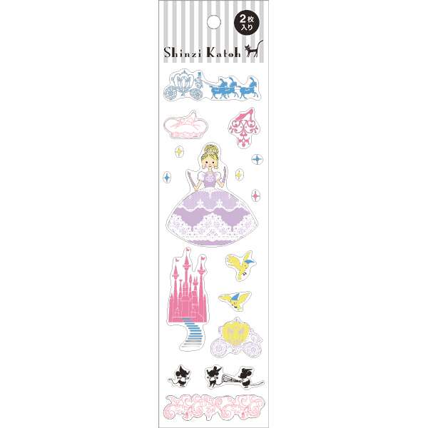 cute fairy tale Cinderella shoe bird stickers by Shinzi Katoh - modes4u