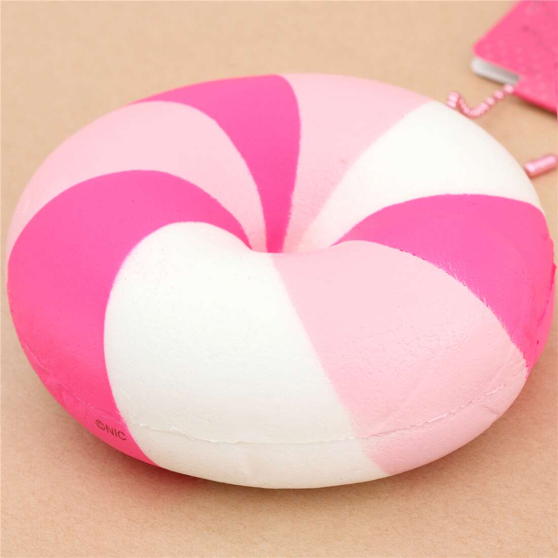 cute pink swirl bagel squishy charm kawaii Sammy the Patissier - modes4u