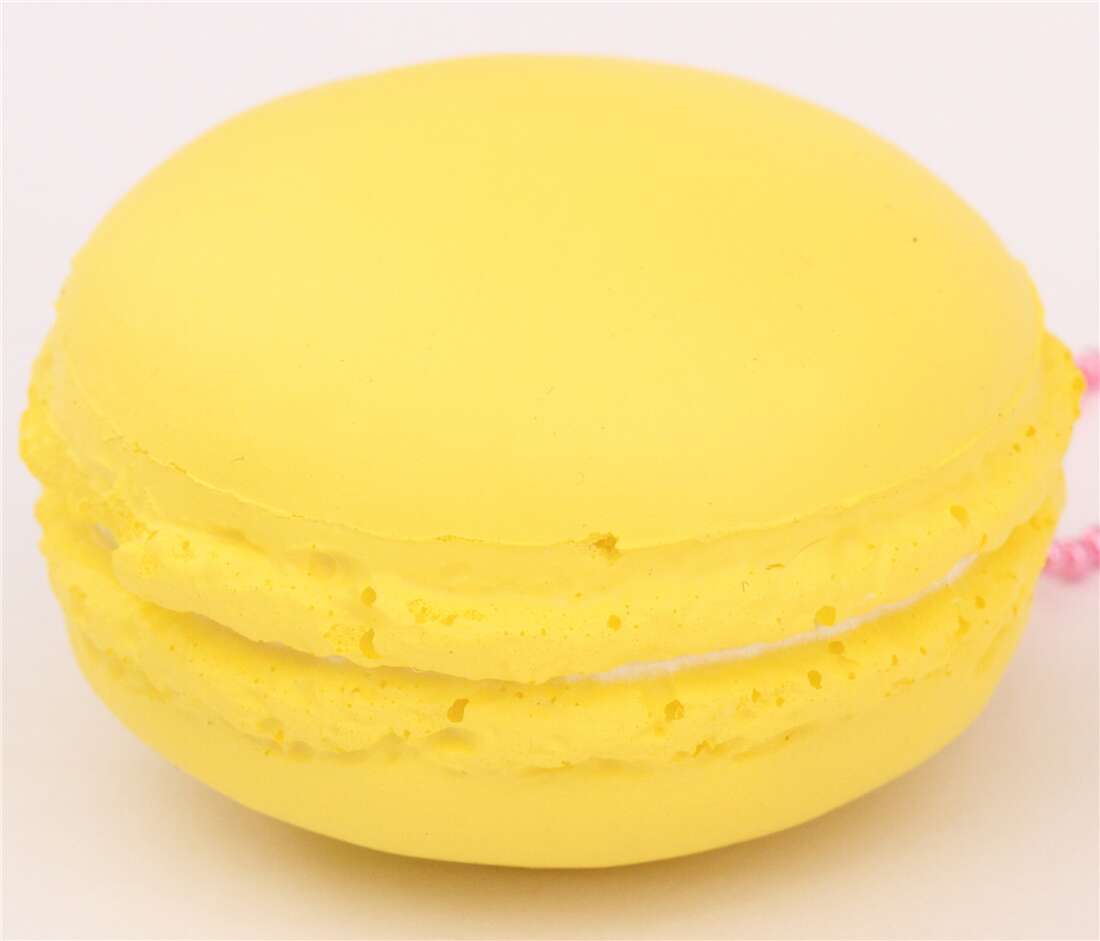 cute yellow macaron squishy Cafe de N kawaii by Cafe de N - modeS4u