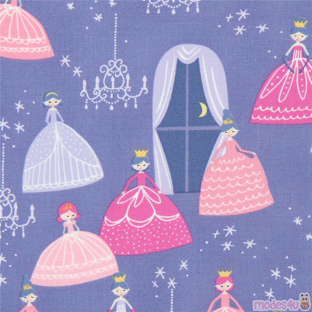 dark periwinkle princess fabric by Moda Fabric by Japanese Indie - modes4u