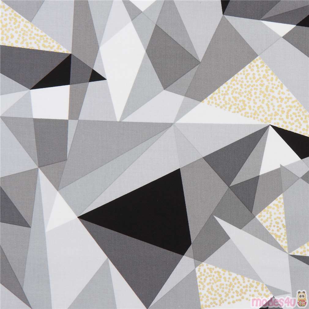 Remnant (29 x 112 cm) - embellished triangle fabric by Michael Miller ...