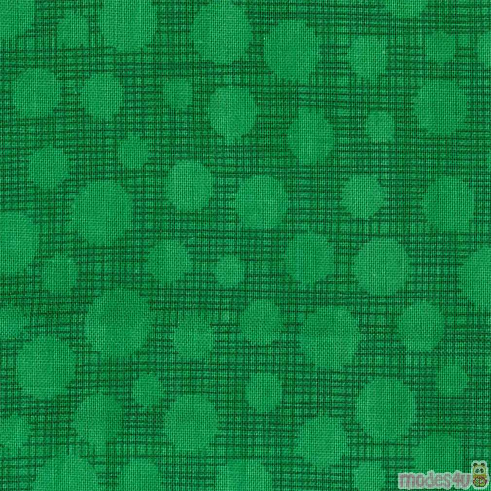 green Michael Miller fabric green dot dark green grid Hash Dot Fabric ...