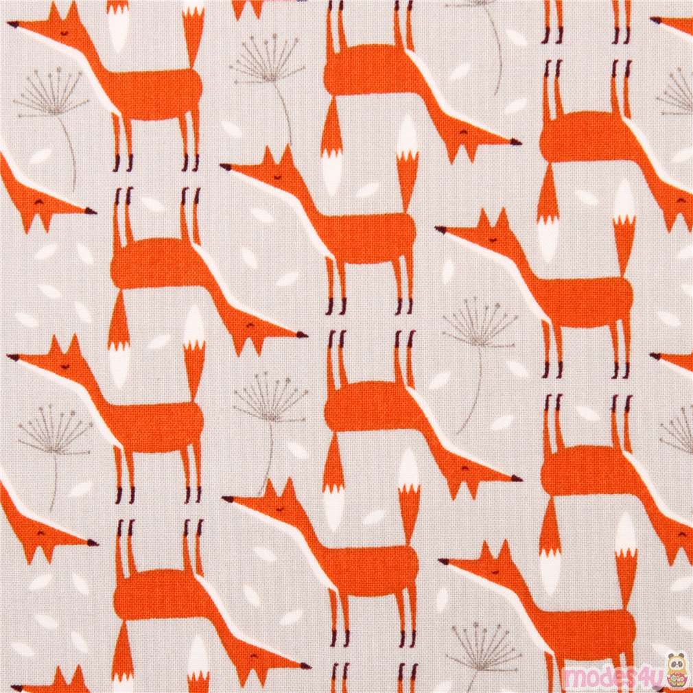 grey fox animal fabric Forest Frolic Timeless Treasures Fabric by ...