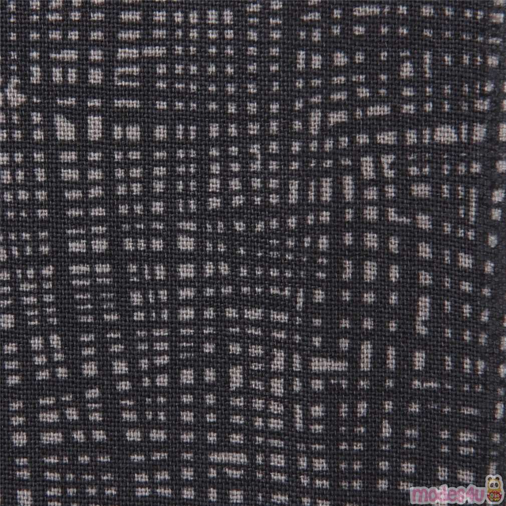 irregular mini grid pattern Robert Kaufman dark brown-grey taupe fabric ...