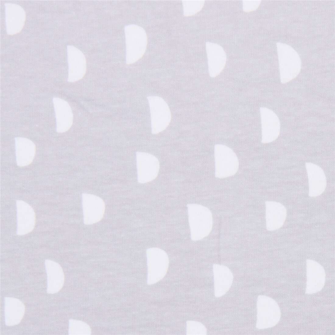 Grey White Irregular Semi Circle Shapes Fabric by Cotton + Steel - modes4u