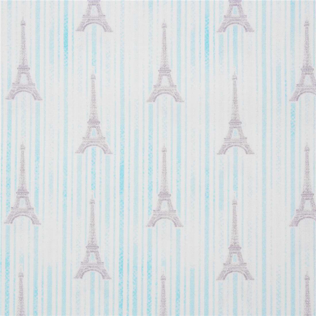 Chic Vintage Paris Eiffel Tower Stripes Fabric by Michael Miller - modes4u
