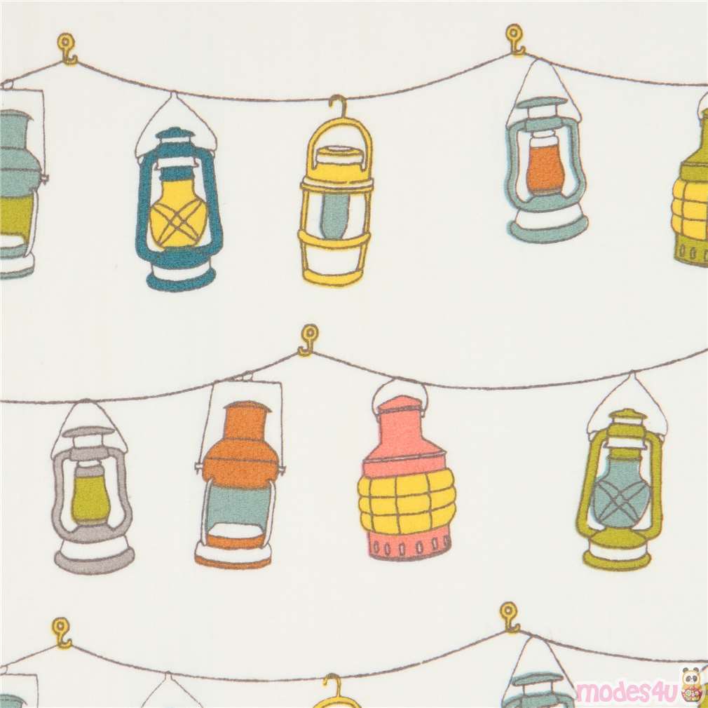 light cream with lantern lamp birch organic fabric from the USA Fabric ...