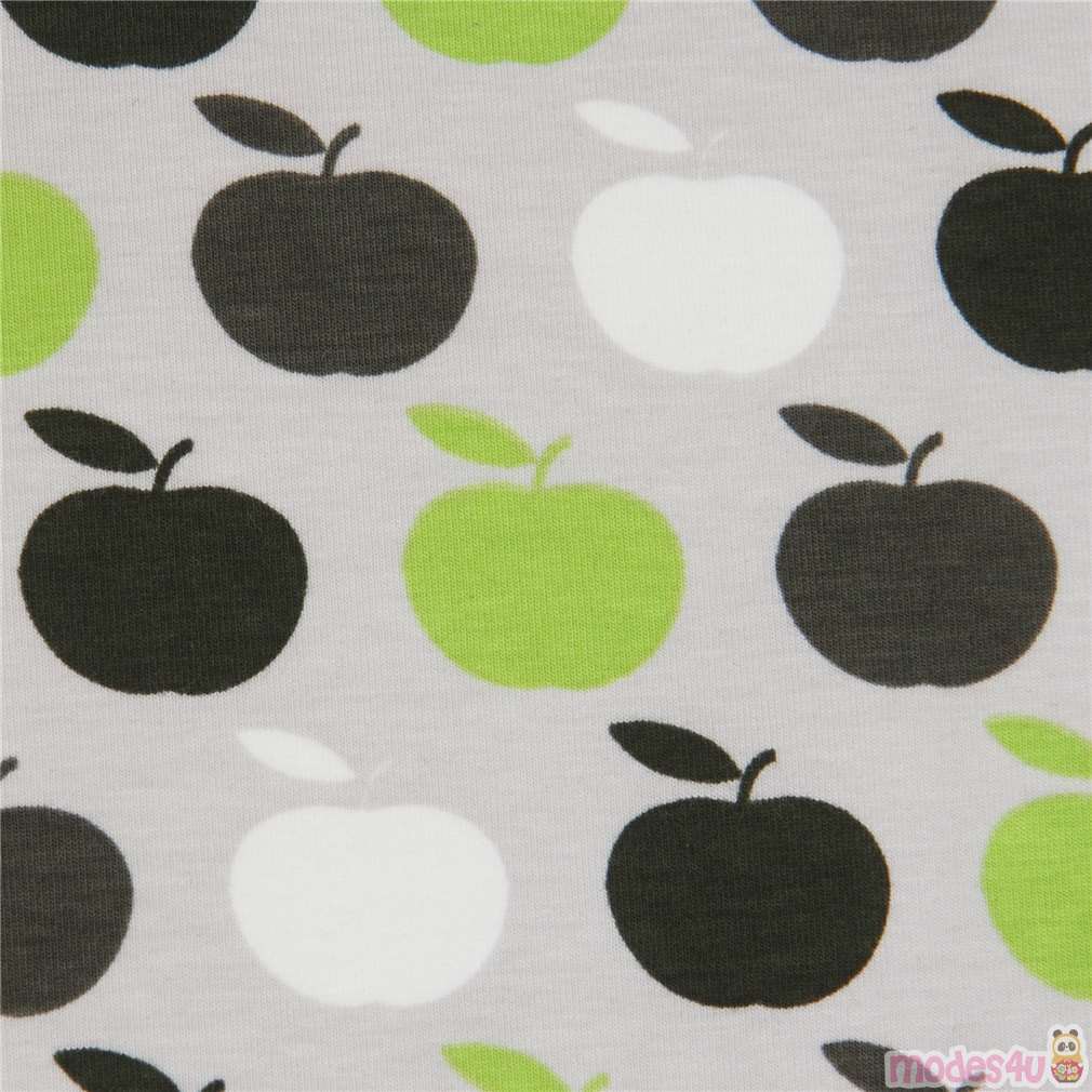 light grey organic apple knit fabric by Stof Fabrics Fabric by Japanese ...