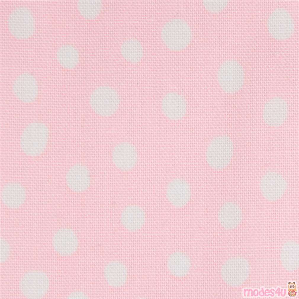 light pink Robert Kaufman small dot fabric Penned Pals Fabric by Robert ...