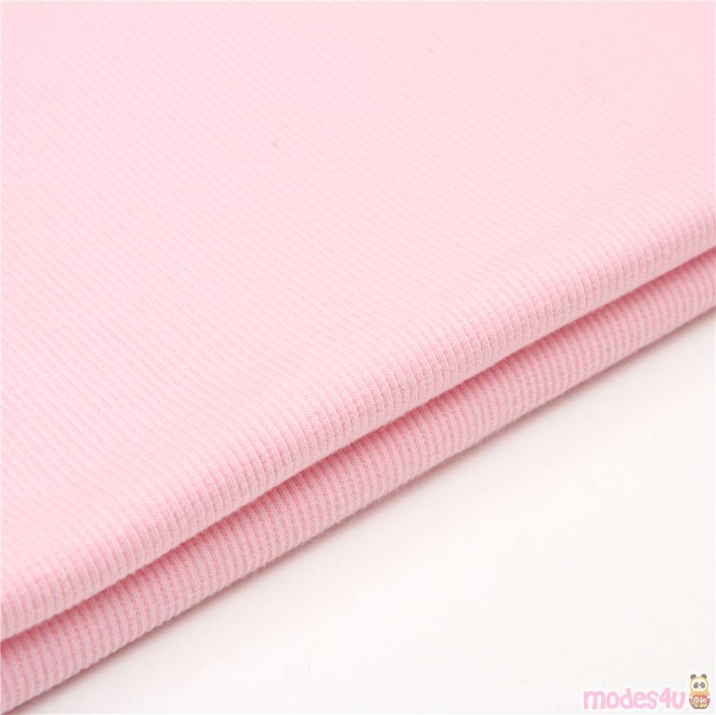Remnant (27 x 56 cm) - light pink ribbed tubular knit fabric - modeS4u