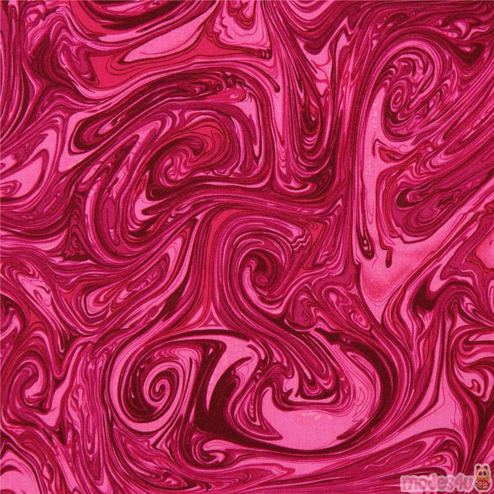 magenta Michael Miller marble swirl fabric Fabric by Michael Miller ...