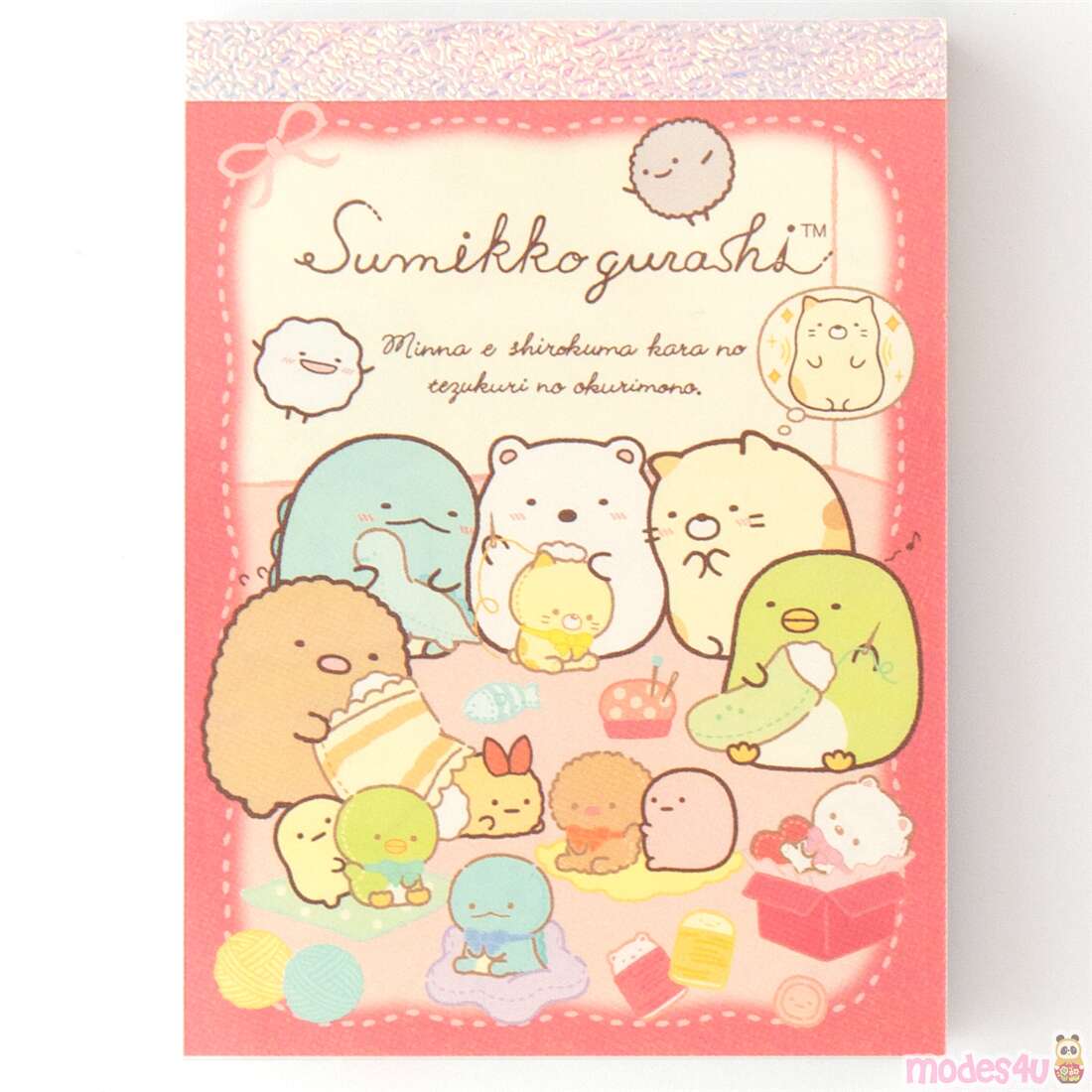 mending toys mini memo pad with Sumikkogurashi by San-X - modes4u