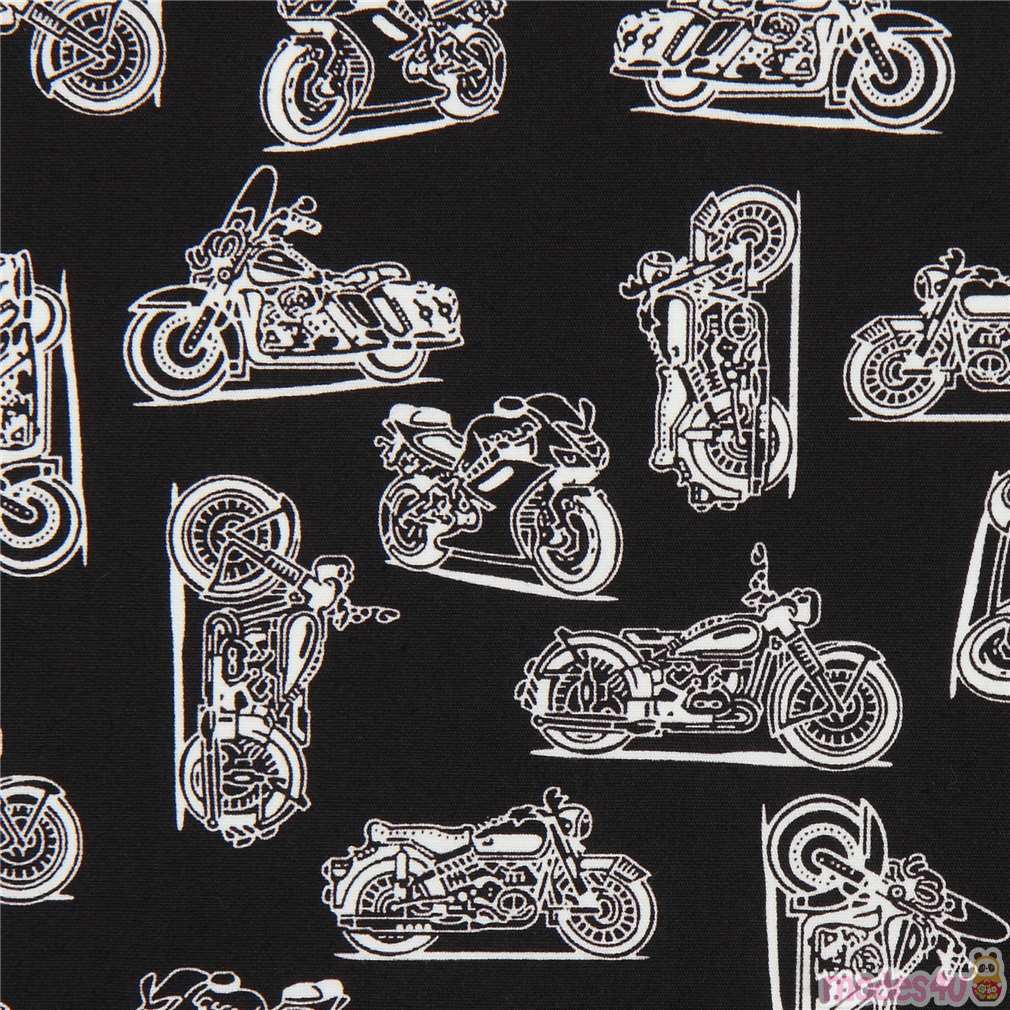 motorcycle fabric by Trans-Pacific Textiles in black Fabric by Japanese ...