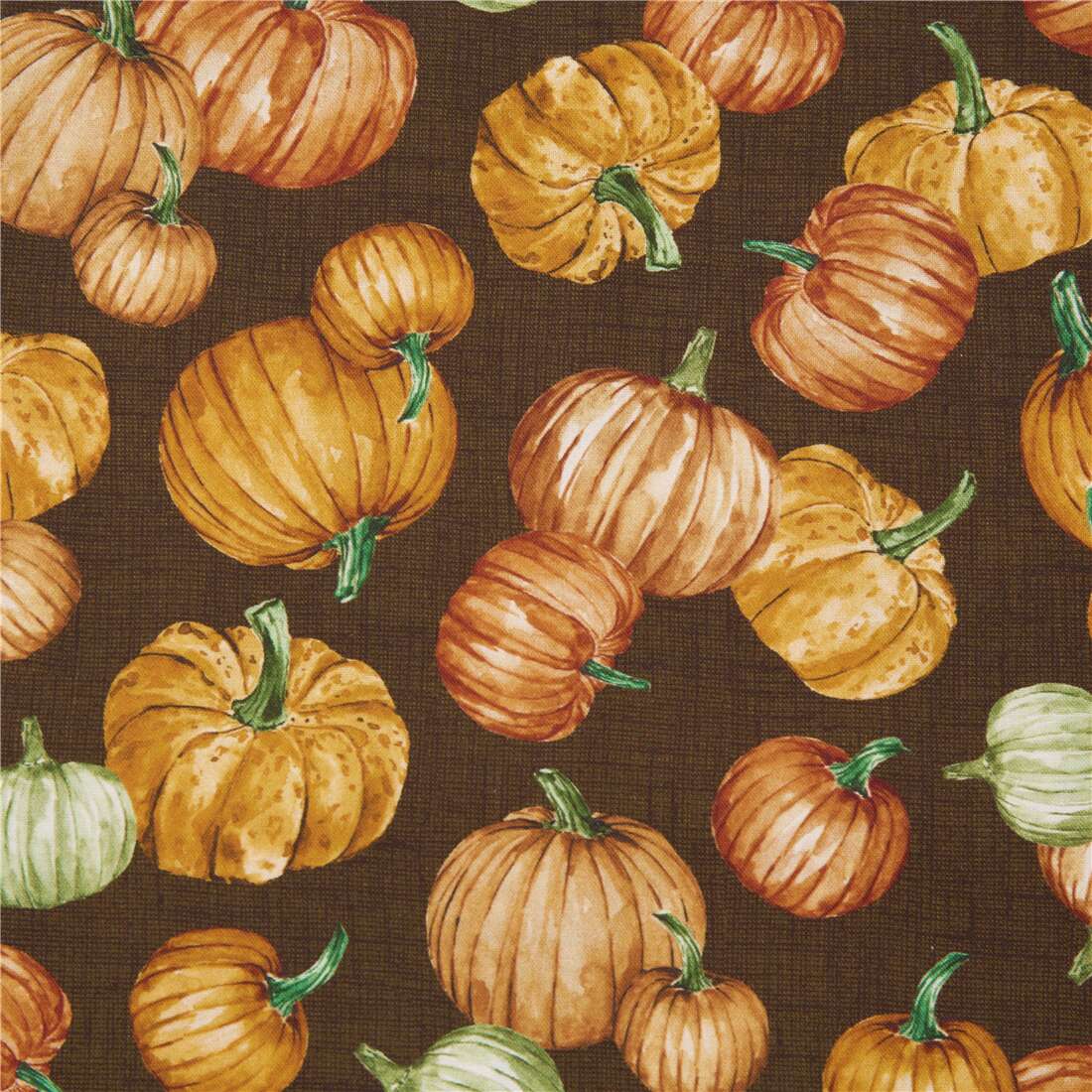 Tumbling Pumpkins Harvest Autumn Fall Fabric by Michael Miller - modes4u