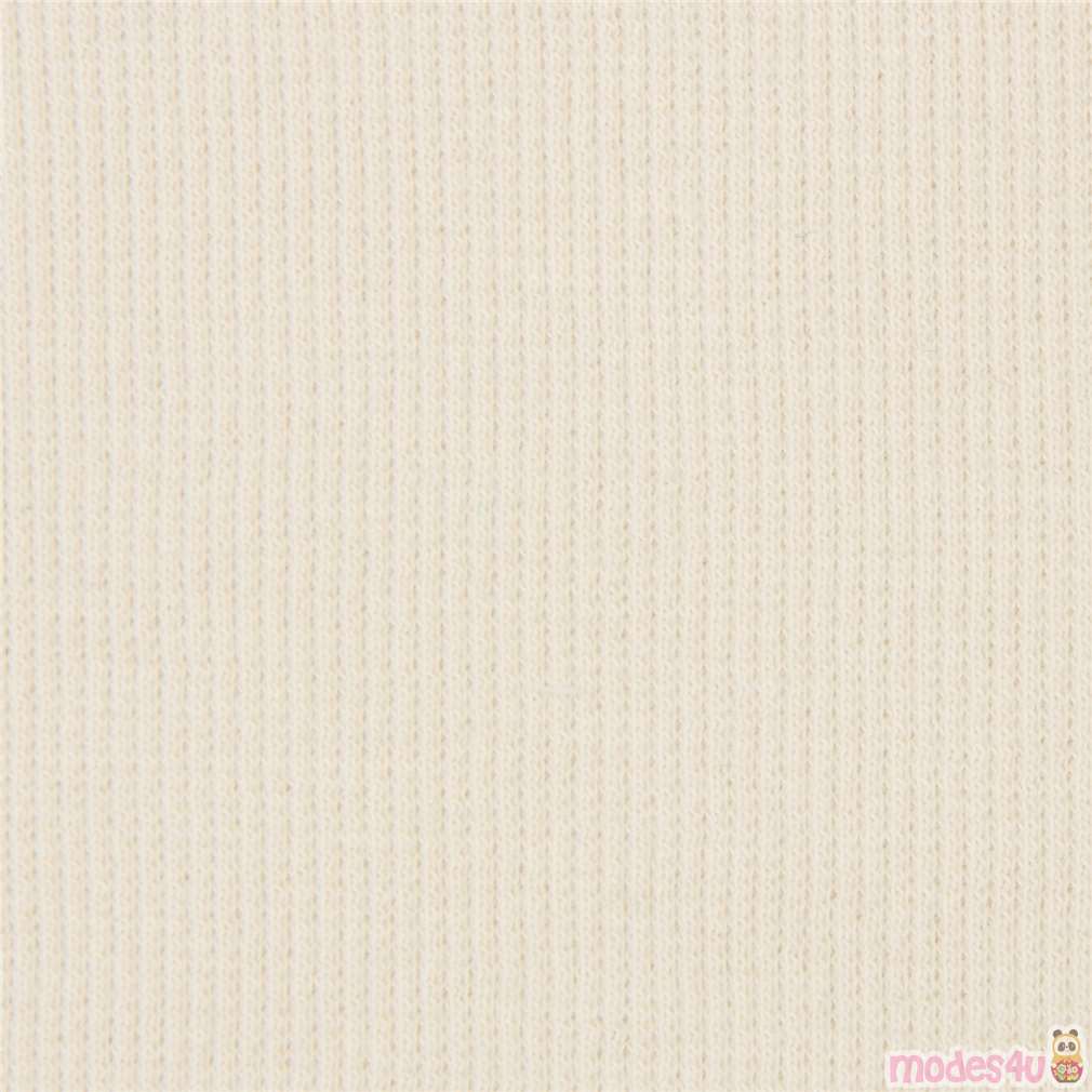 organic cream ribbed knit fabric by Birch - modeS4u