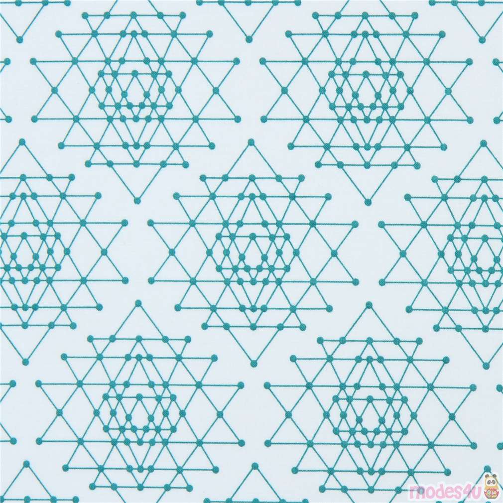 pale green Robert Kaufman fabric triangle star shape Palm Canyon Fabric ...
