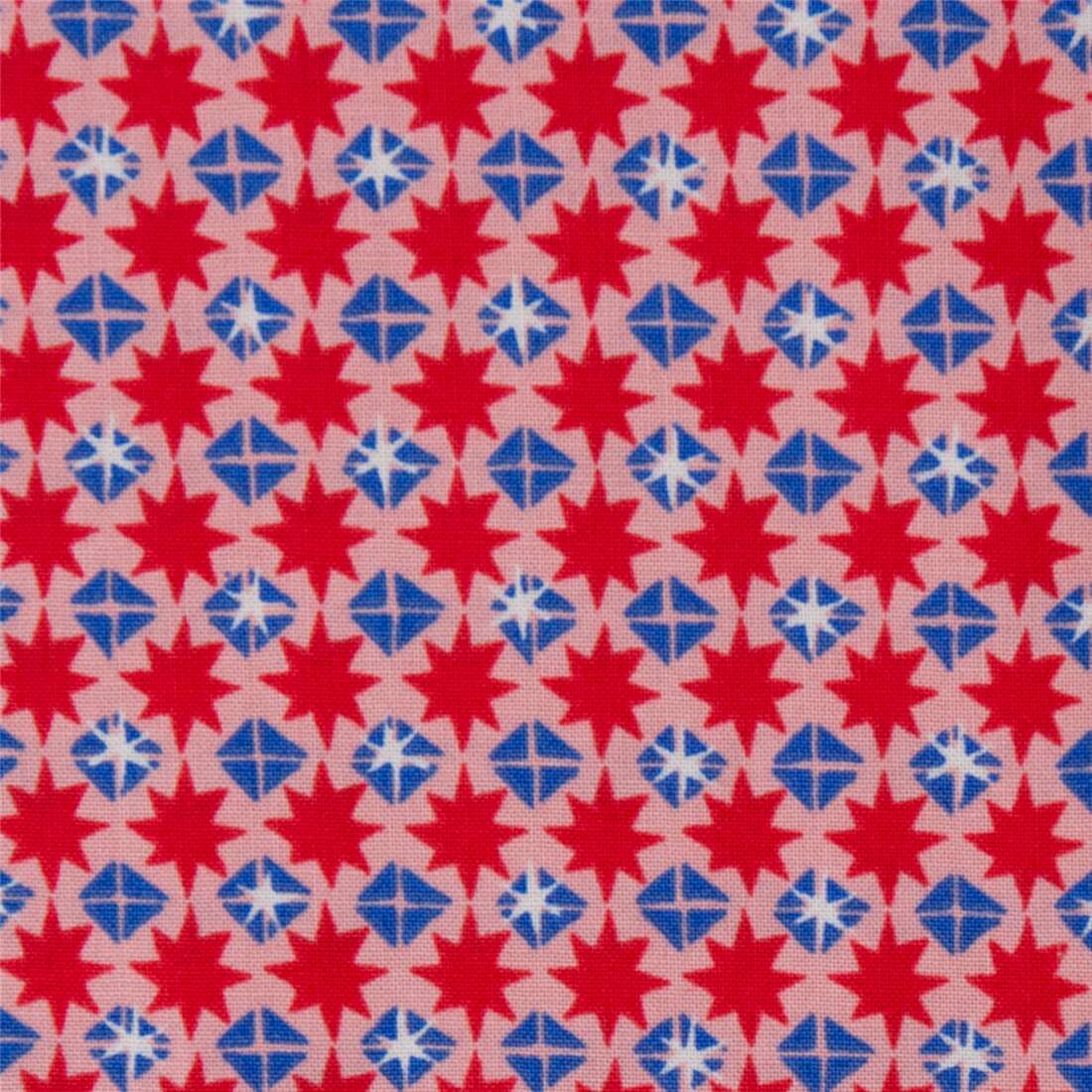 Starlit Sparkle Colourful Stars Geometric Fabric by Liberty Fabrics ...