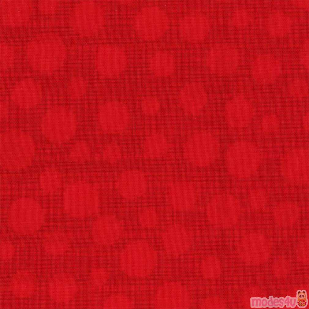 red Michael Miller fabric red dot dark red grid Hash Dot Fabric by Michael Miller - modes4u