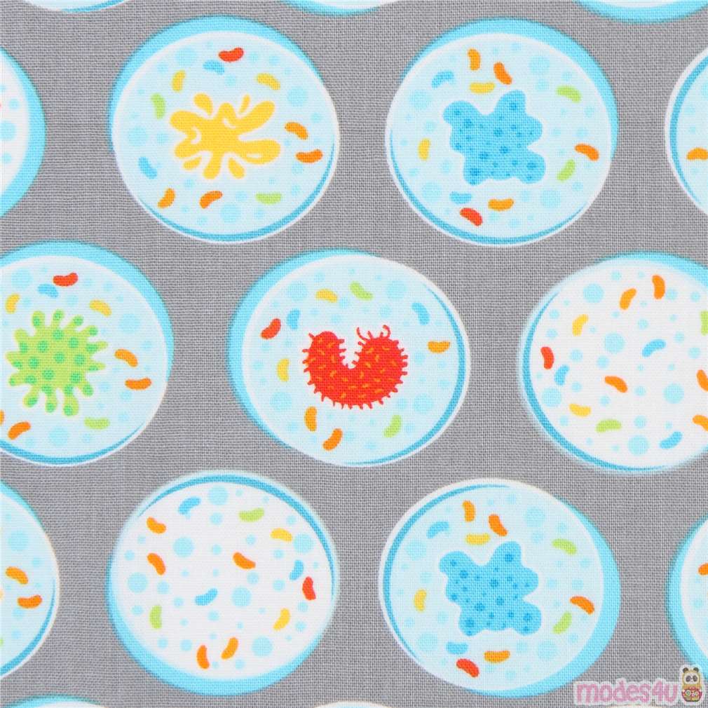science fabric by Robert Kaufman with petri dishes Fabric by Robert ...