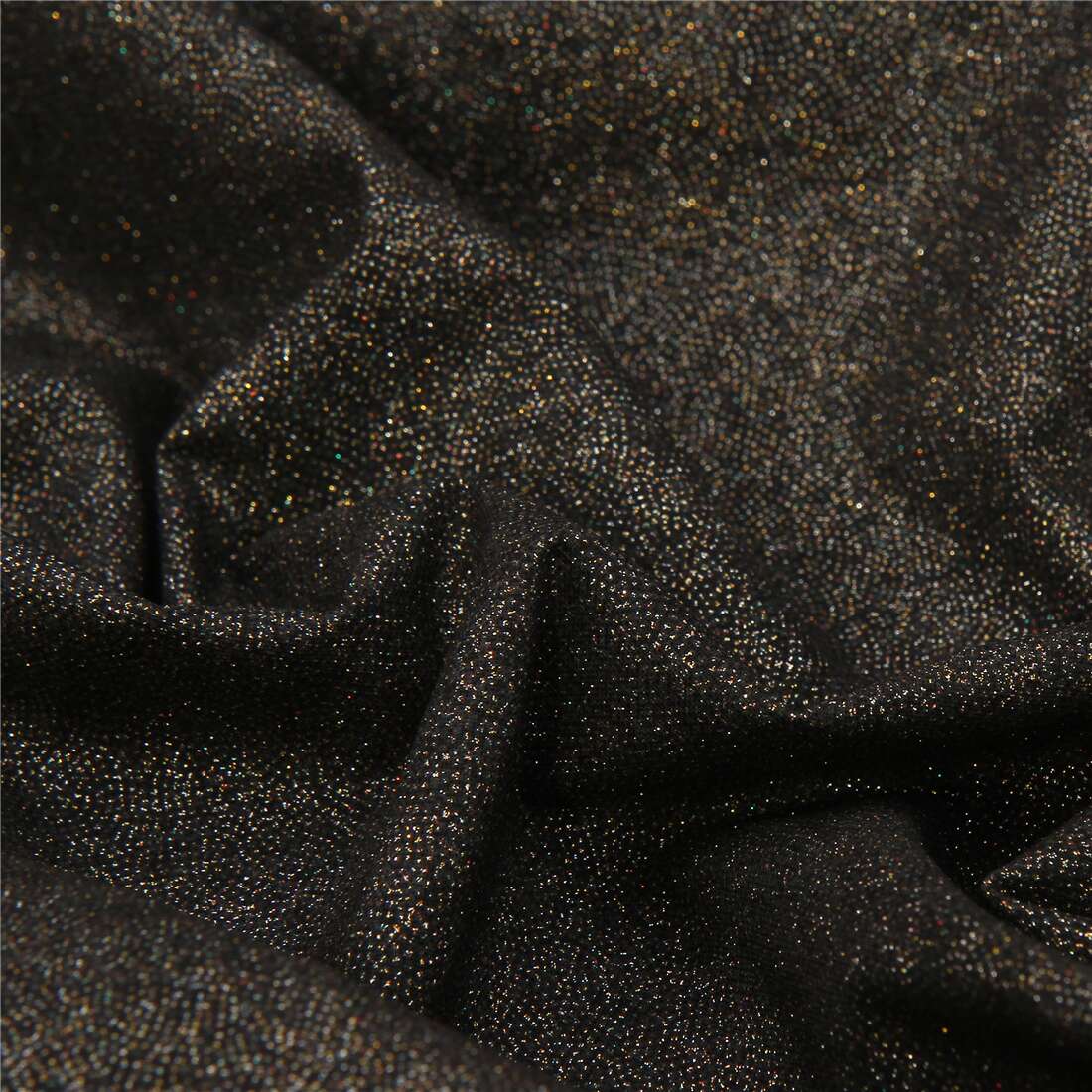 shimmery cotton sheeting fabric in solid black by Cosmo Fabric by Cosmo ...