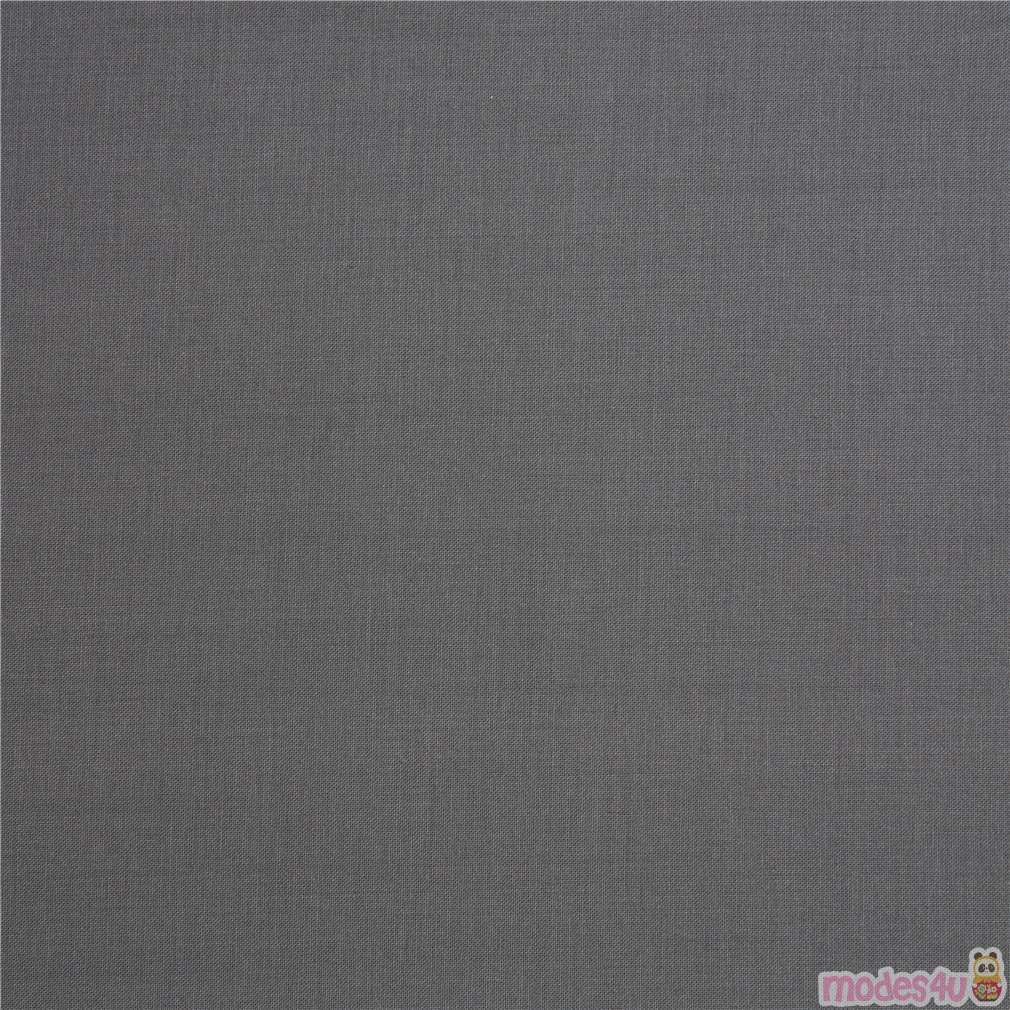 solid dark grey fabric Robert Kaufman USA Graphite - modeS4u