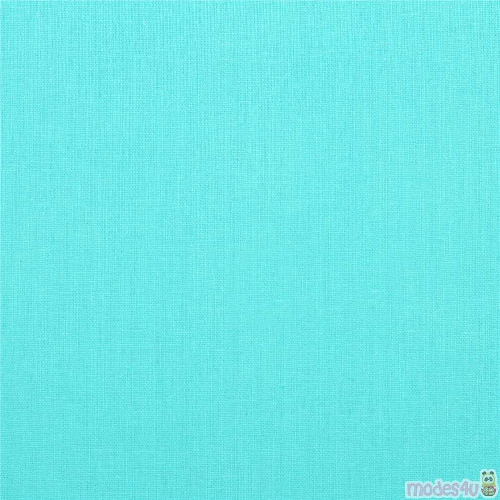 solid turquoise echino canvas fabric from Japan Fabric by Echino ...