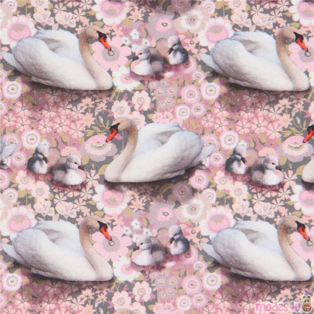 swan fabric by Stof France Fabric by Japanese Indie - modes4u