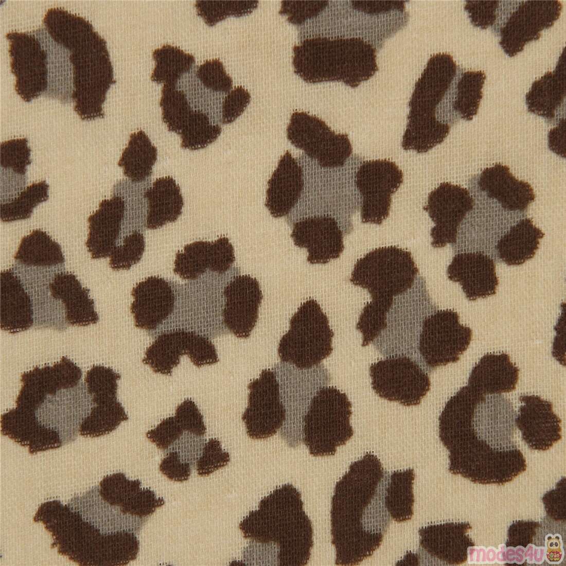 Tan Printed Fabric