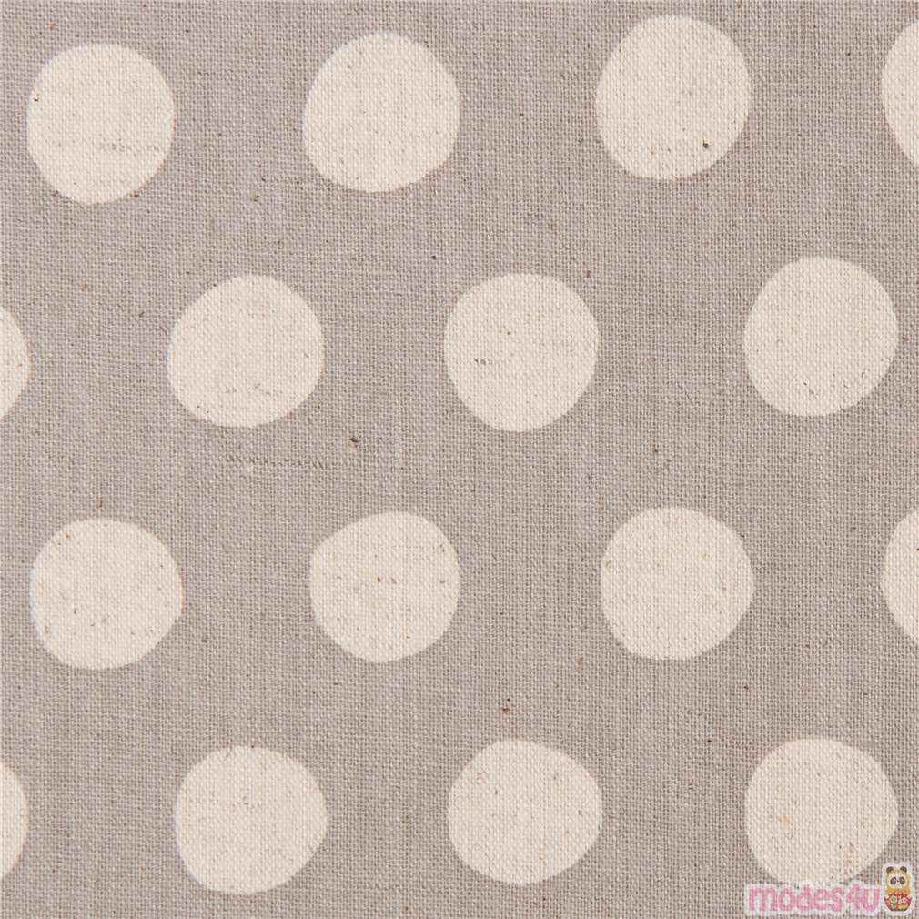 taupe canvas fabric with dots by Robert Kaufman Fabric by Robert ...