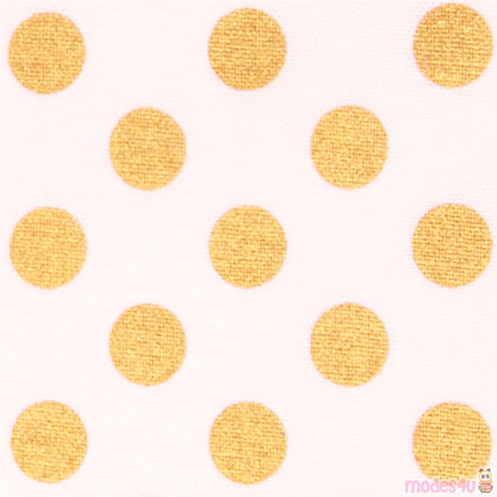 white Robert Kaufman polka dot fabric Spot On Blanc Fabric by Robert ...