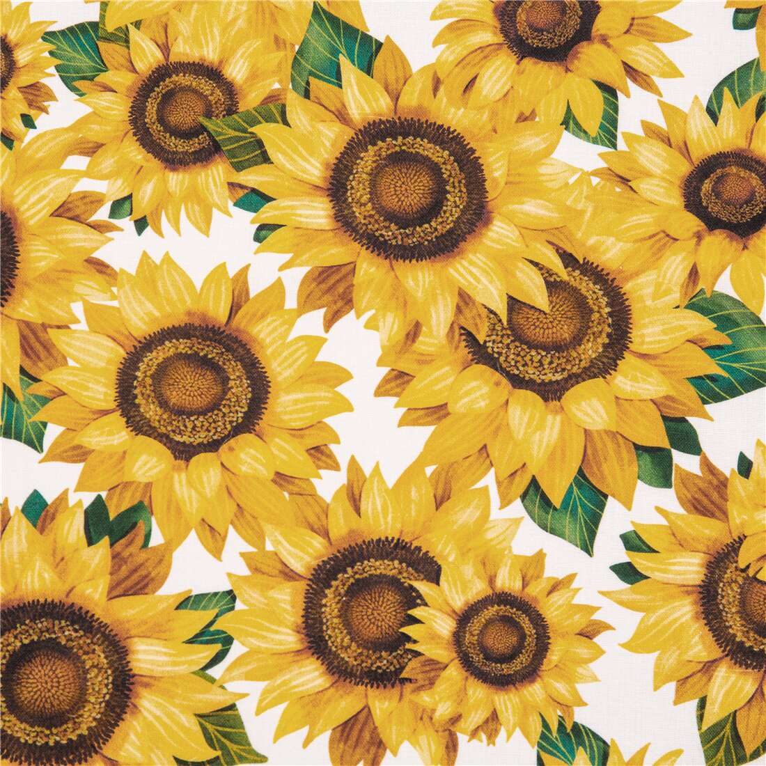 Hello Sunshine Sunflowers Harvest Leaves Fabric by Michael Miller - modes4u