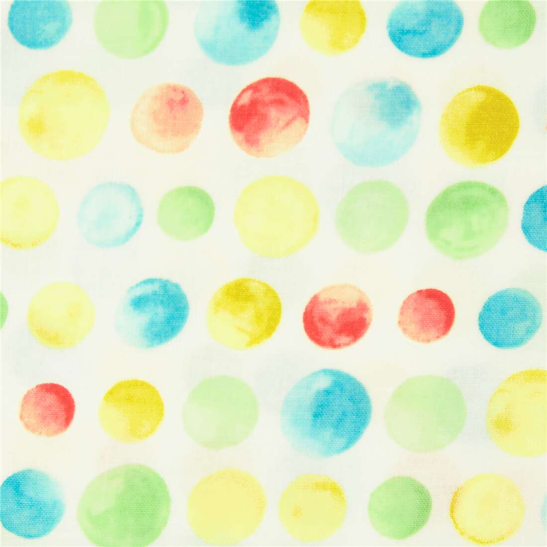 Watercolour Colourful Dots Fabric by Michael Miller - modes4u