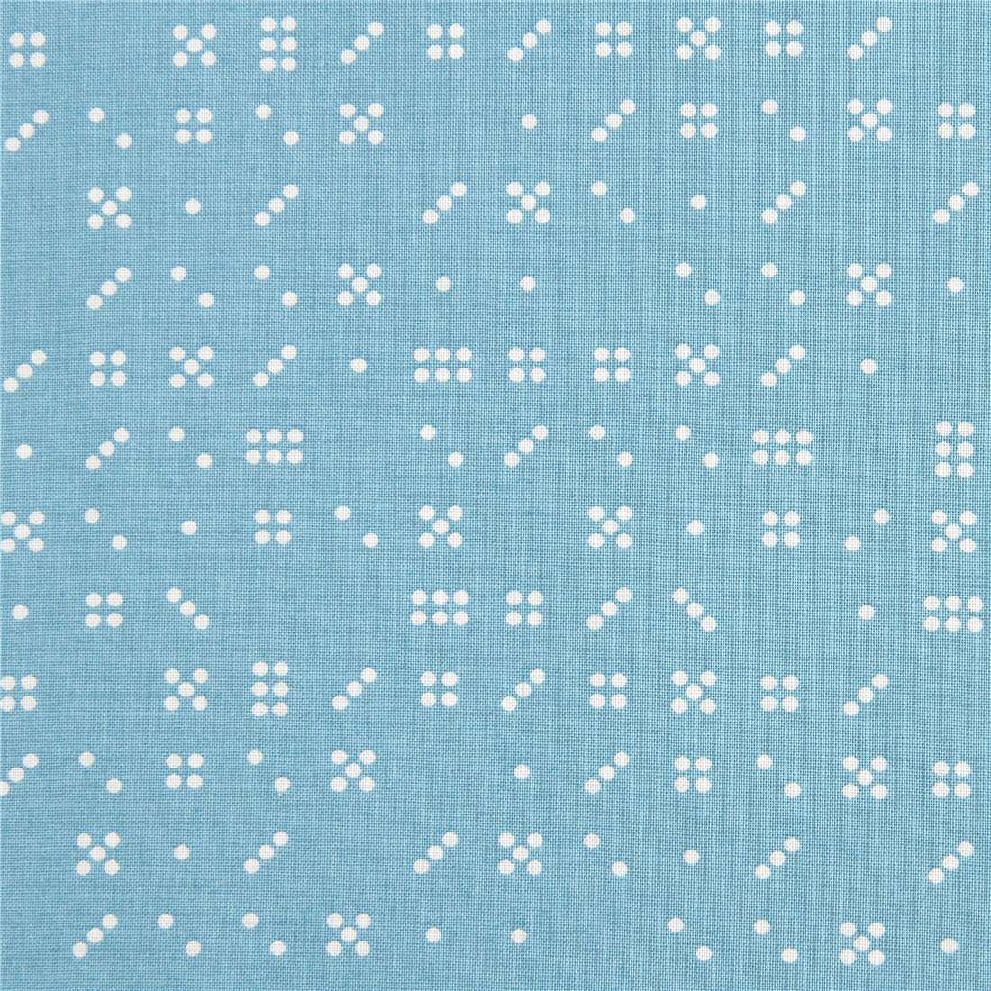 Domino Dots on Blue Fabric by Robert Kaufman - modes4u