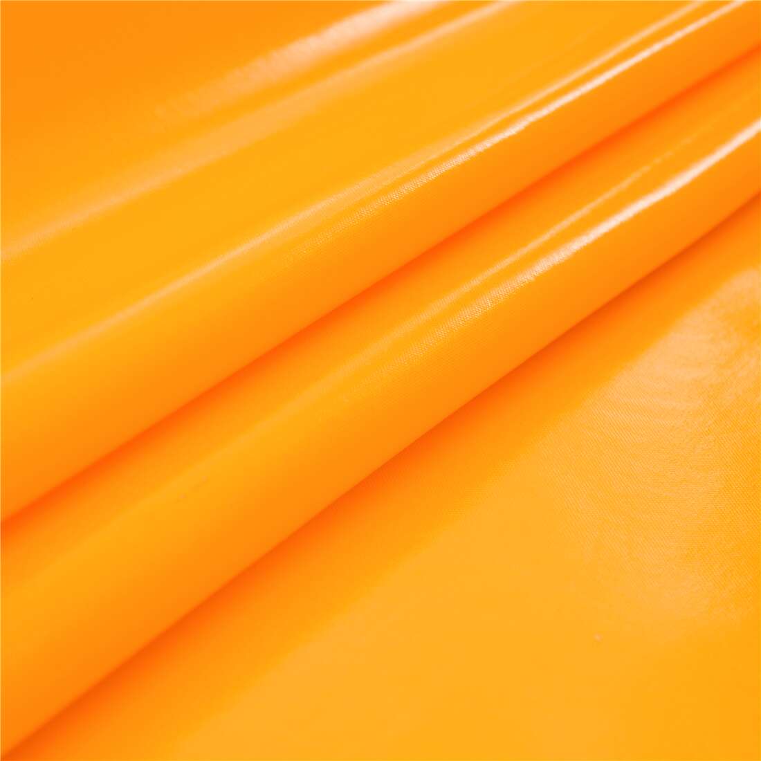 Japanese Water Resistant Solid Yolk Yellow Laminate Fabric by Cosmo ...