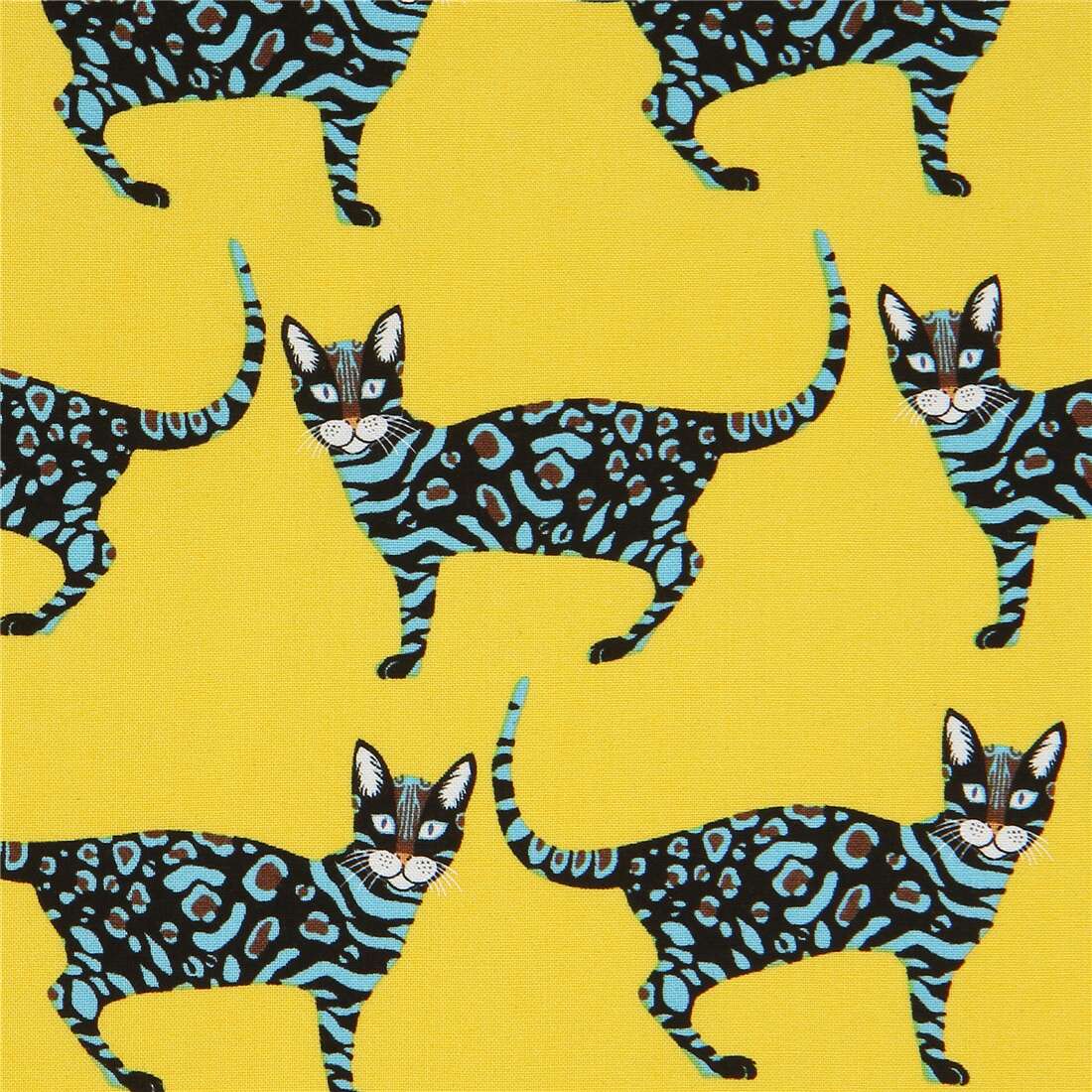 yellow wild ocelot fabric by Alexander Henry Fabric by Alexander Henry ...
