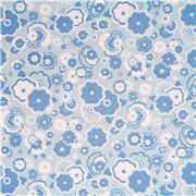 Michael Miller fabric script with flowers Floral Script - modeS4u