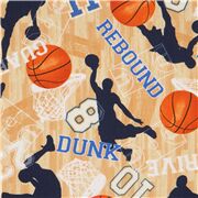 basketball player panel fabric by Robert Kaufman - modeS4u