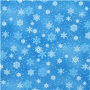 blue Christmas owl flannel fabric Holiday Hoot - modeS4u