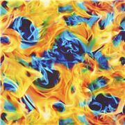 flaming heat fire fabric in shades of orange background by Quilting ...