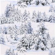 winter forest tree stripe fabric Holiday Cheer - modeS4u
