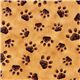 Brown cat paws design Quilting Treasures animal print fabric Fabric by ...