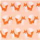 Cloud 9 fox forest animal organic flannel fabric Fanfare - modeS4u