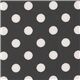 Cosmo laminate fabric from Japan black with white polka dots Fabric by ...