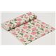 Cosmo natural color cotton-linen fabric with pink retro flowers Fabric ...