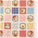 Patchwork checker fabric Quilt Gate vintage girls patterns Fabric by ...