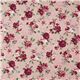 Red and pink roses on pink Canvas Fabric from Japan Fabric by Japanese ...