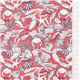 Red sea shell animal starfish crab Dear Stella cotton fabric Fabric by ...